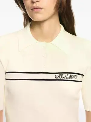 Off-White Short-sleeved Polo Shirt