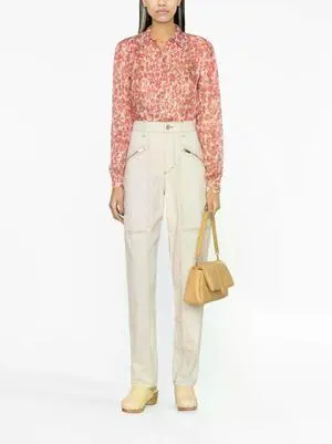 Isabel Marant Étoile Fanny Straight-leg Cargo Trousers