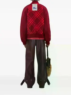 Burberry Reversible Check-print Bomber Jacket - Red