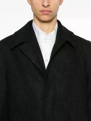 LARDINI Striped Virgin Wool-cashmere Coat
