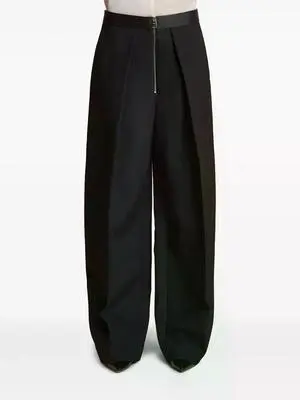 Khaite Marine Wide-leg Trousers - Black