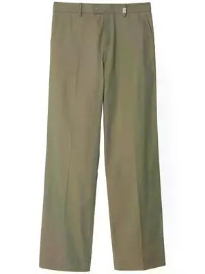 Burberry Straight-leg Cotton Trousers