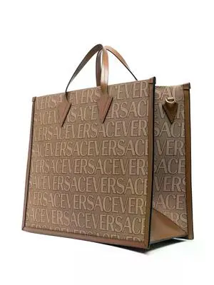 Versace Allover Logo Tote Bag