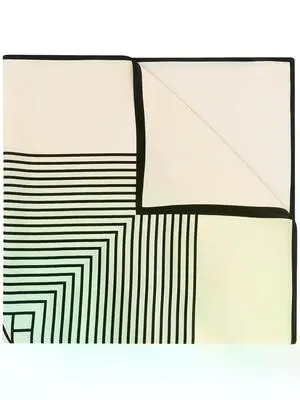 TOTEME Stripe Print Scarf - Neutrals