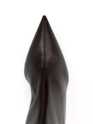 TOTEME 55mm Heeled Sock Boots - Brown