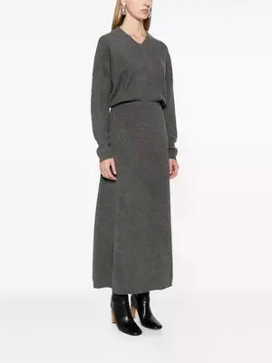Brunello Cucinelli Ribbed-knit Maxi Dress