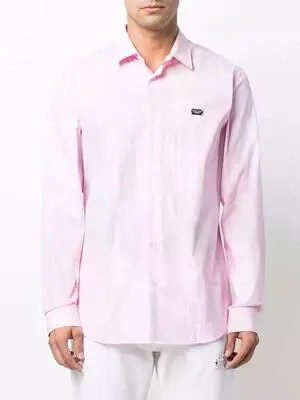 Philipp Plein Skull-print Striped Shirt