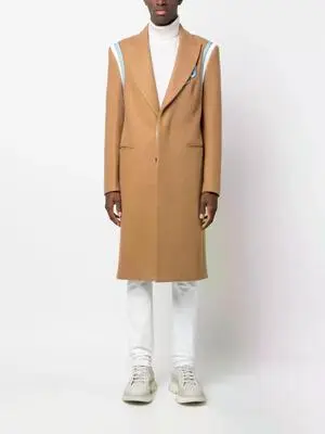 Philipp Plein Logo-patch Single-breasted Coat