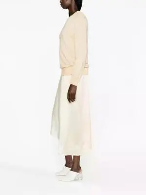 JIL SANDER Crew-neck Wool Jumper - Neutrals