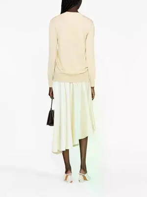JIL SANDER Crew-neck Wool Jumper - Neutrals