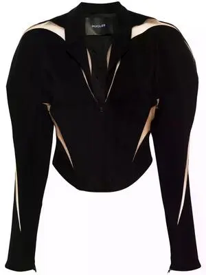 MUGLER Spiral Illusion Corset Jacket