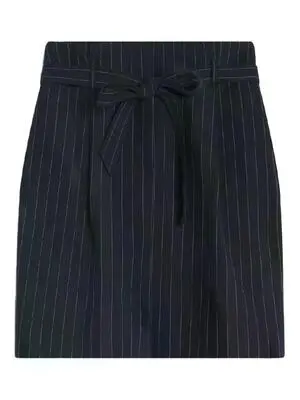 Maison Kitsuné Paperbag Pleated Mini Skirt - Grey