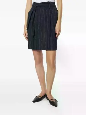Maison Kitsuné Paperbag Pleated Mini Skirt