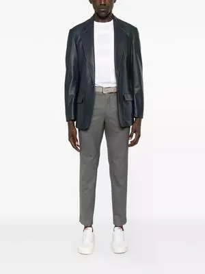 Incotex Mélange-effect Trousers - Grey