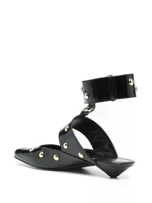 Chloé Jade Leather Sandals - Black