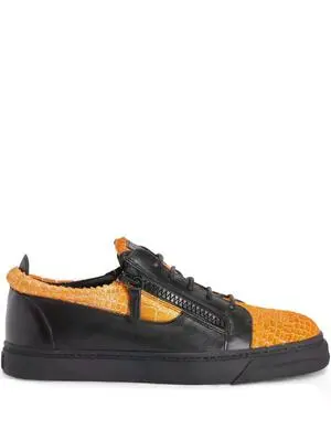GIUSEPPE ZANOTTI Frankie Double-zip Low-top Sneakers - Black