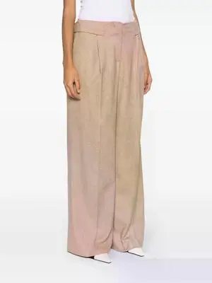 Remain Birger Christensen Wide-leg Textured Trousers - Neutrals