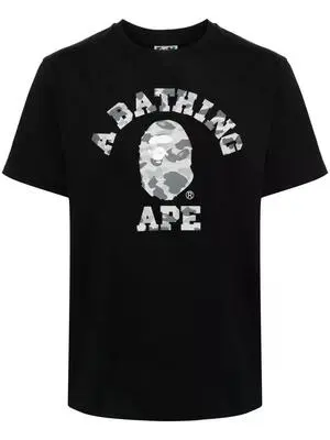 A BATHING APE Logo-print T-shirt - Black