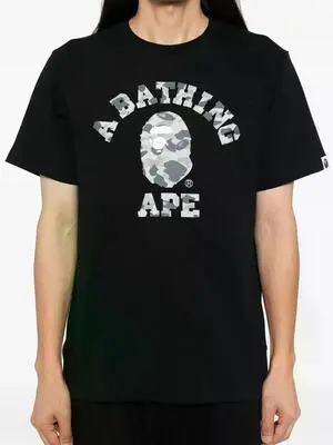 A BATHING APE Logo-print T-shirt - Black