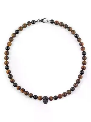 Philipp Plein Elite Bead Necklace - Black