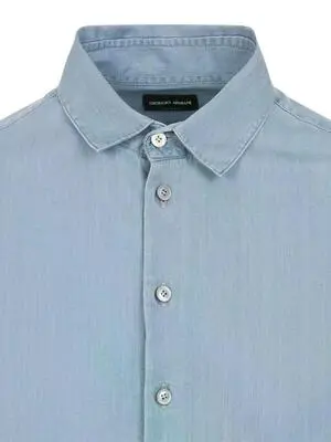Giorgio Armani Cotton Shirt - Blue