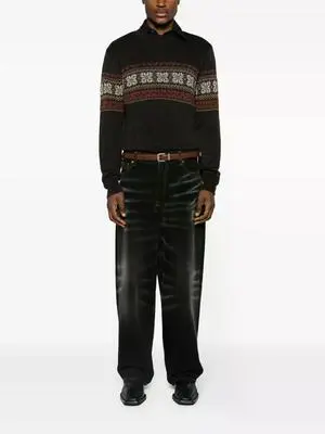 Our Legacy Patterned Intarsia-knit Jumper