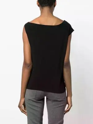 Norma Kamali Asymmetric Sleeveless Top
