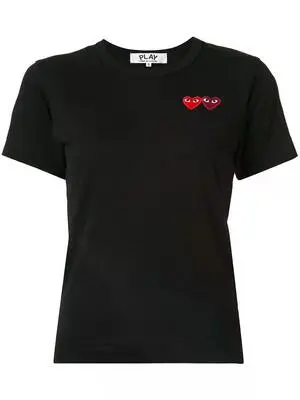 Play Comme Des Garcon Embroidered Heart T-shirt
