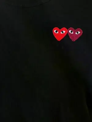 Play Comme Des Garcon Embroidered Heart T-shirt