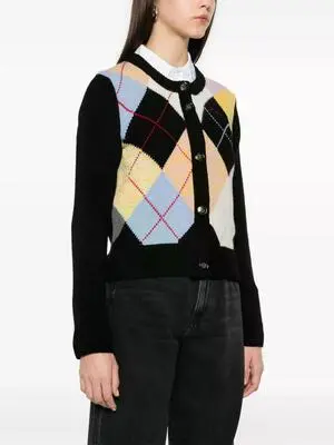 GANNI Argyle Cardigan