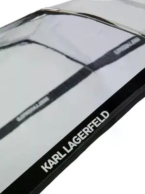 Karl Lagerfeld Transparent Umbrella With Logo Trim