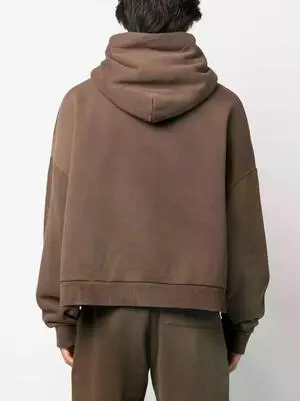 ENTIRE STUDIOS Drop-shoulder Cotton Hoodie - Brown
