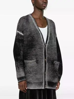 R13 Faded-effect Merino Wool Cardigan