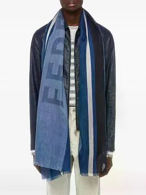 FERRAGAMO Maxi-striped Jacquard Stole