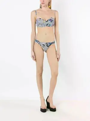 AMIR SLAMA Graphic-print Bikini Set