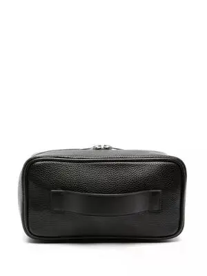 Sandro Logo-print Leather Wash Bag