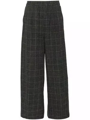 JUUN.J Checked Straight Trousers