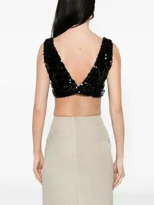 Philosophy Di Lorenzo Serafini Sequinned Cropped Top