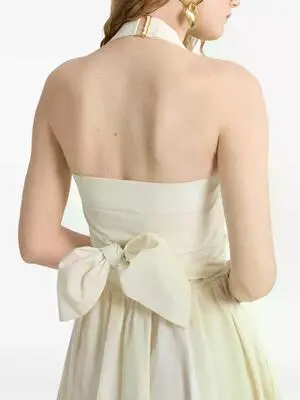PATOU Halterneck Faille Maxi Dress