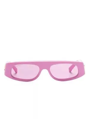 Gucci Geometric-frame Sunglasses - Pink