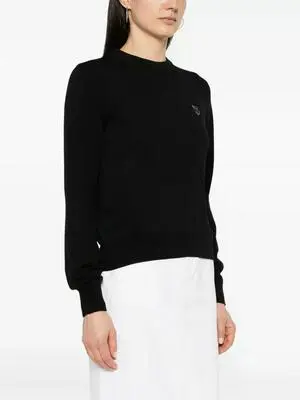 Maison Kitsuné Fox-appliqué Wool Jumper