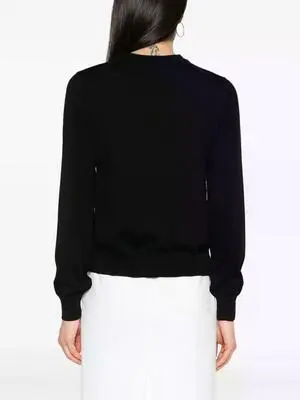 Maison Kitsuné Fox-appliqué Wool Jumper