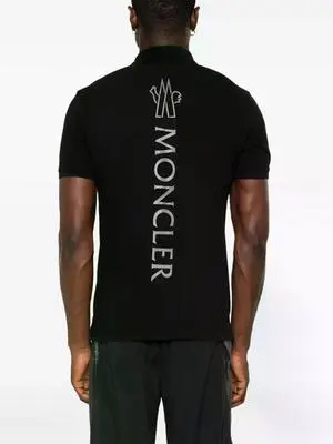 Moncler Rubberised-logo Polo Shirt
