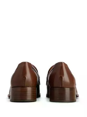 TOD'S Logo-plaque Leather Loafers