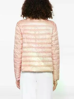 Herno Quilted Funnel Neck Jacket - Pink