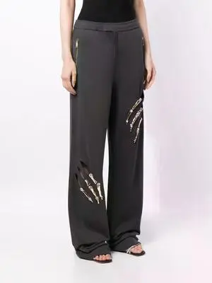 AREA Claw Cut-out Cotton Track Pants