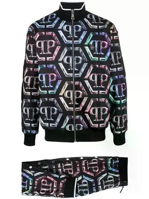 Philipp Plein Logo-print Stretch-cotton Tracksuit