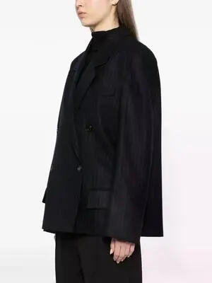 SYSTEM Striped Double-breasted Blazer