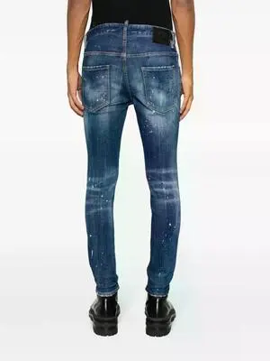 Dsquared2 Distressed Low-rise Skinny Jeans