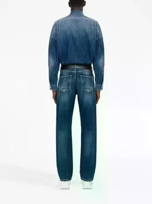Alexander McQueen Dart Detail Straight Leg Jeans
